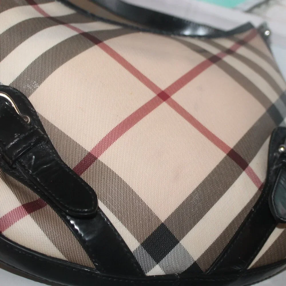 Burberry | Bags | Authentic Burberry Super Nova Check Patent Leather ...